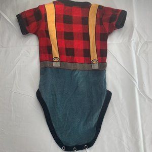 Lazy One | One Pieces | Lazy One Suspender Lumberjack Buffalo Plaid ...